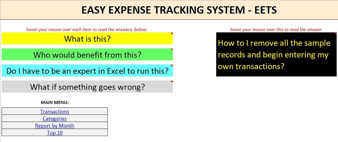 EETS - Easy Expense Tracking System - Etsy
