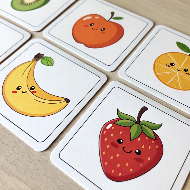 Fruits Matching Game Printable | Kids Memory Game | Preschool Learning ...