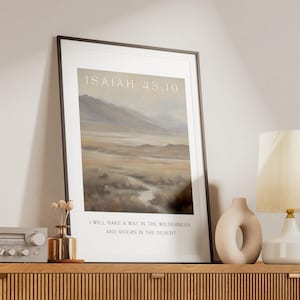 Isaiah 43:19 Bible Verse Print, Christian Art Print, Modern Christian ...