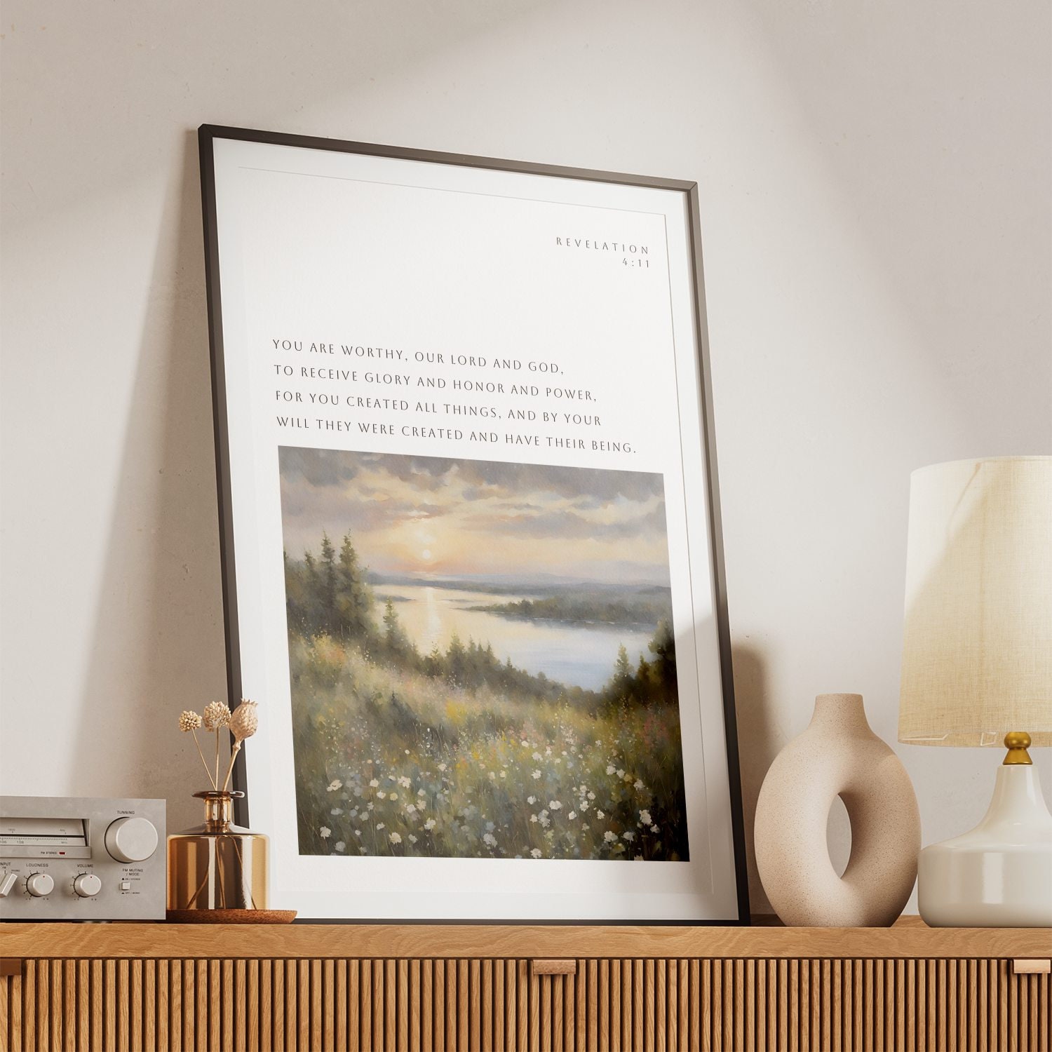 Revelation 4:11, Bible Verse Print, Bible Art, Christian Print, Modern ...