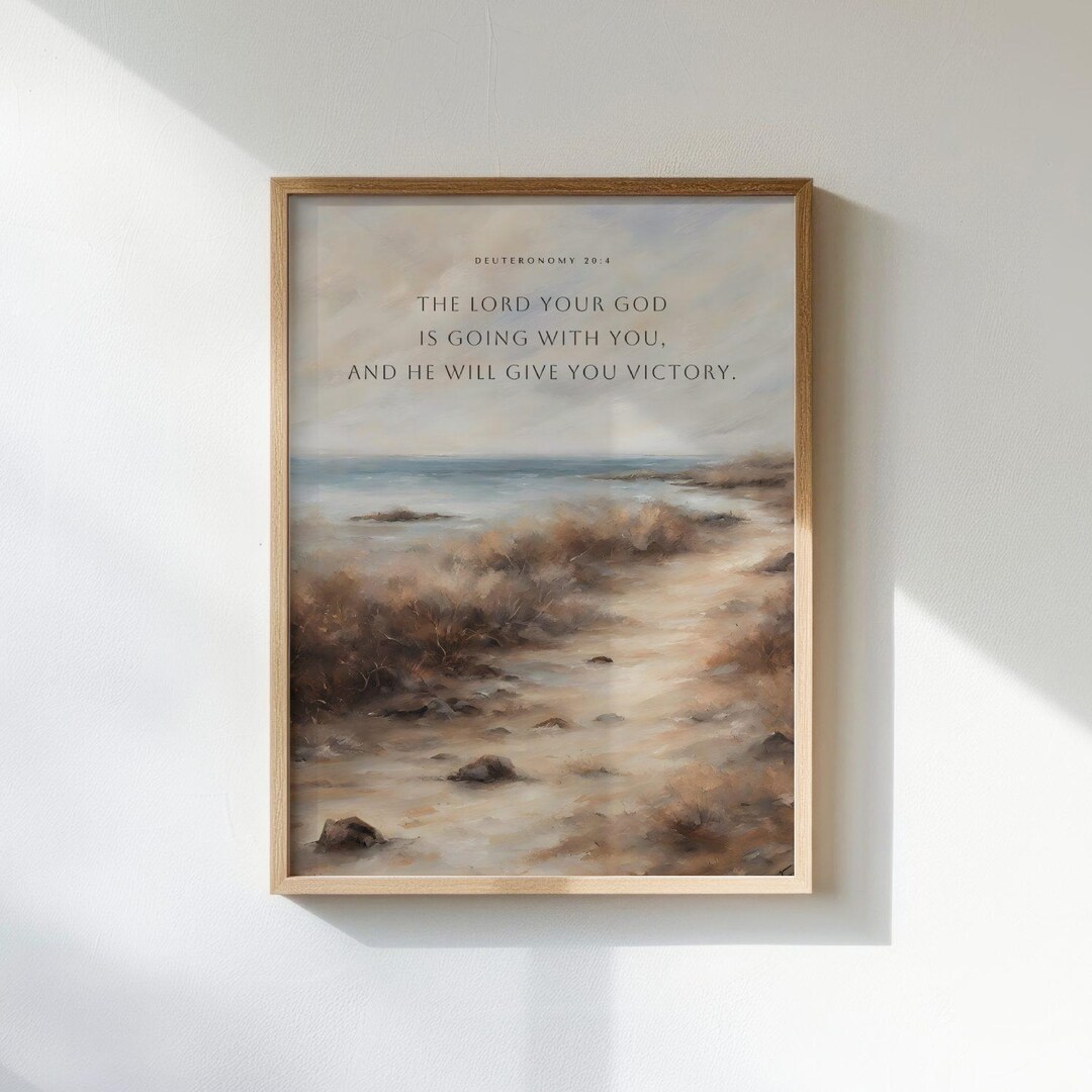 Deuteronomy 20:4, Bible Verse Print, Bible Art, Christian Wall Art ...