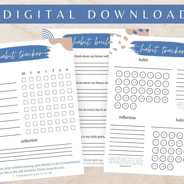 Bible Habit Tracker - Etsy