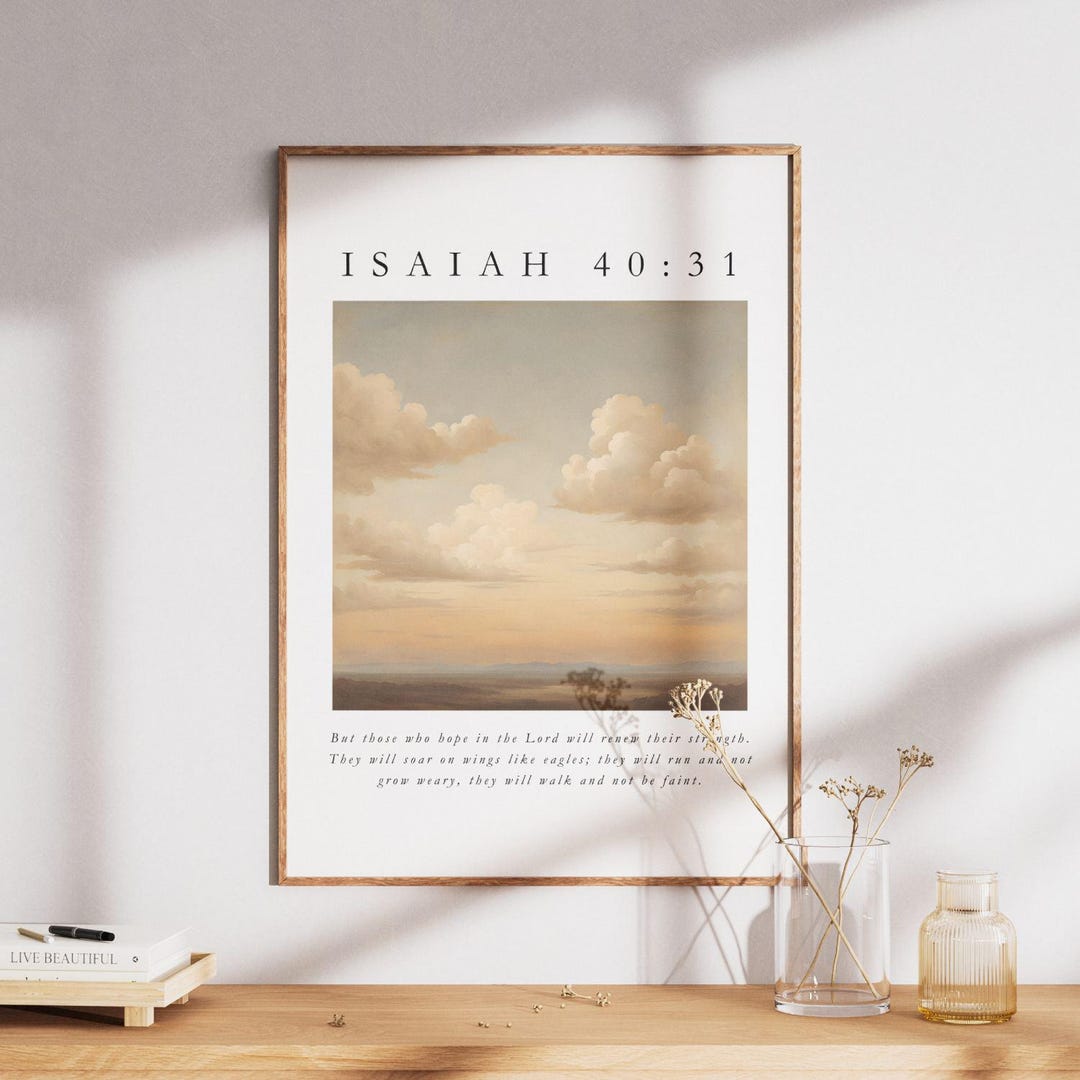 Isaiah 40:31, Bible Verse Print, Bible Art, Christian Print, Modern ...