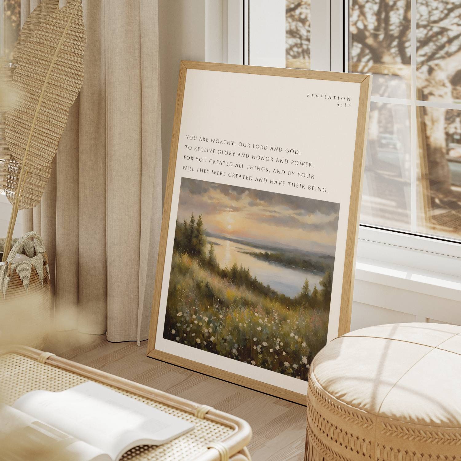 Revelation 4:11, Bible Verse Print, Bible Art, Christian Print, Modern ...