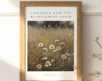 Luke 12:27 Scripture Printable - Etsy