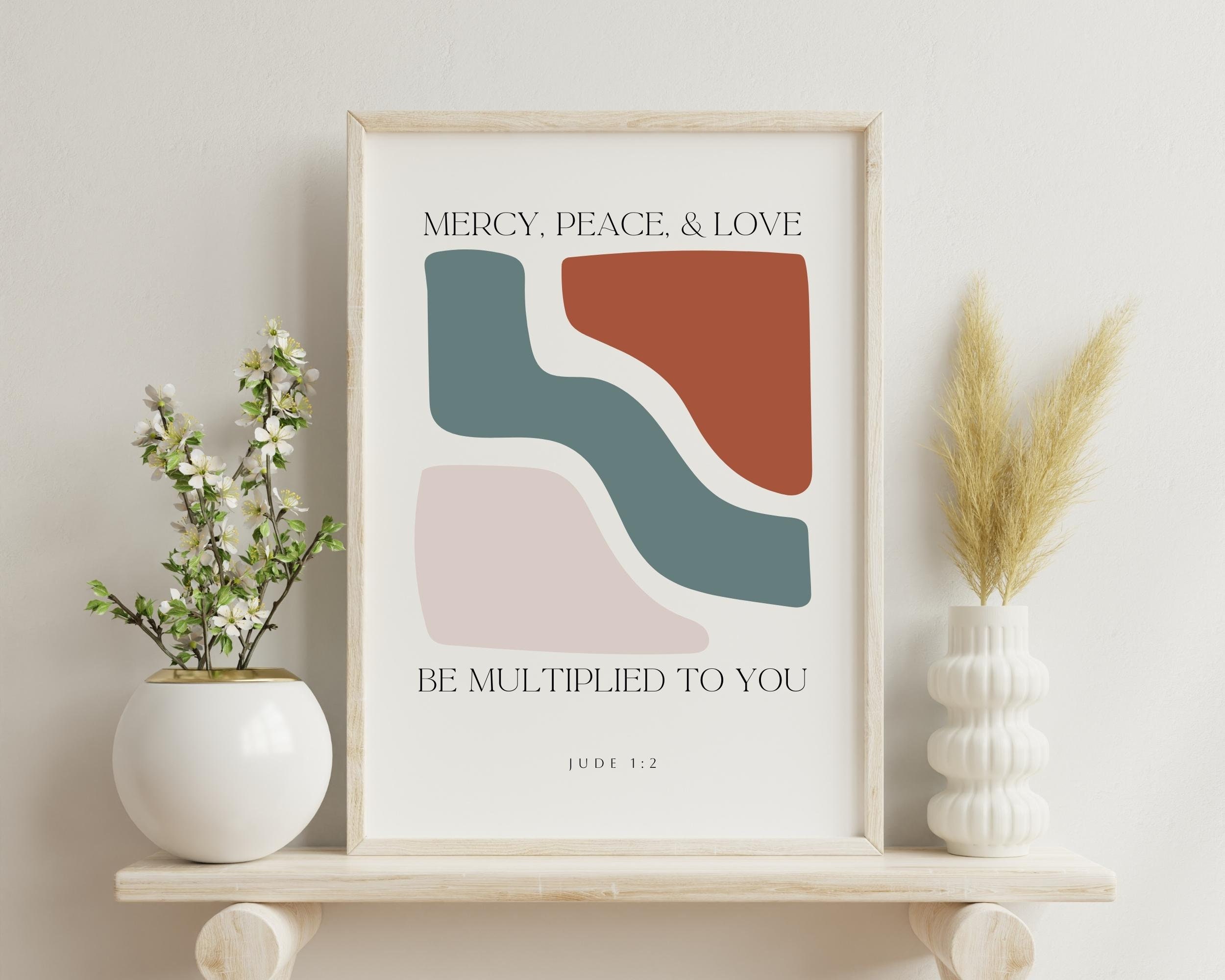 Jude 1:2, Minimal Bible Verse Art, Bible Verse Print, Old Testament ...
