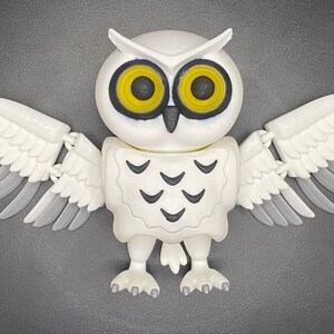 Articulated 3D Printed Owl Fidget Toy Hedwig - Etsy