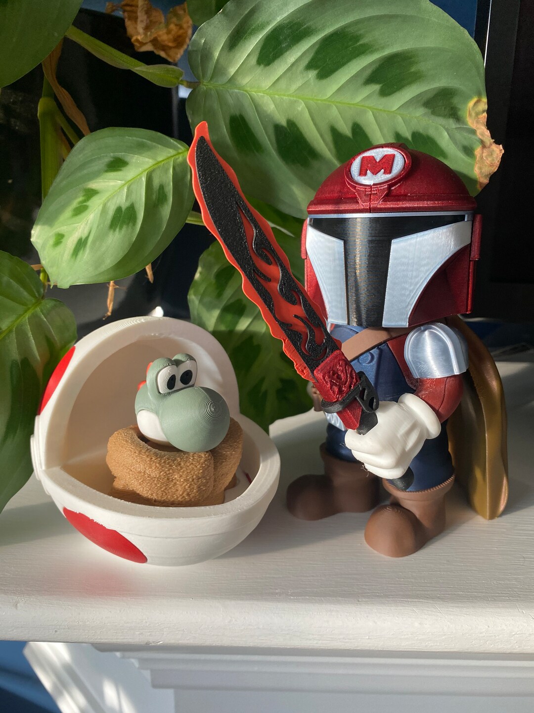 Mariolorian With Fire Saber and Groshi Mario and Mandolorian Mashup 2 ...