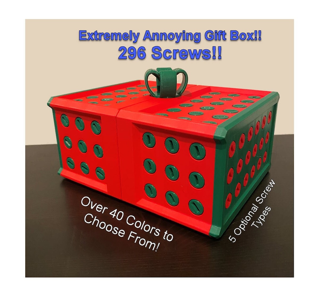 Extremely Annoying Gift Box / 296 Screws / Card Holder / Money Holder ...