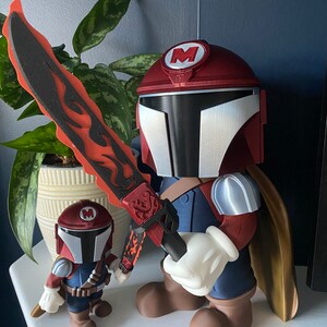 Mariolorian With Fire Saber and Groshi Mario and Mandolorian Mashup 2 ...