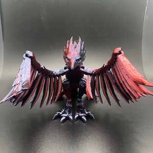 Articulated Phoenix With Flame Stand | Fidget Toy - Etsy