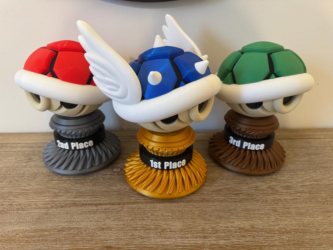 Turtle Shell Container | Switch Game Holder (20) | Mario Kart Trophy ...