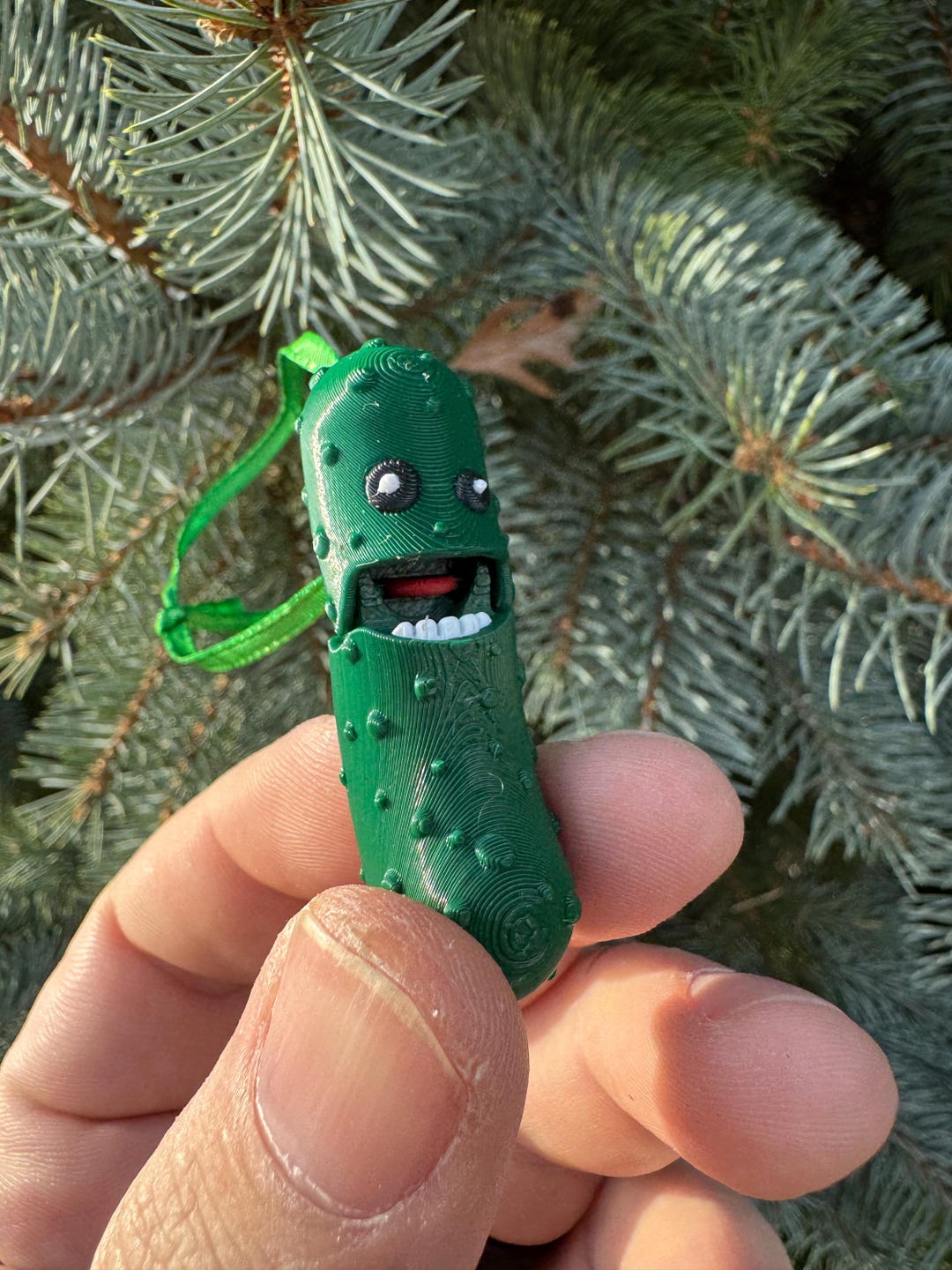Christmas Pickle Ornament | Fidget Ornament | Tickles the Pickle - Etsy