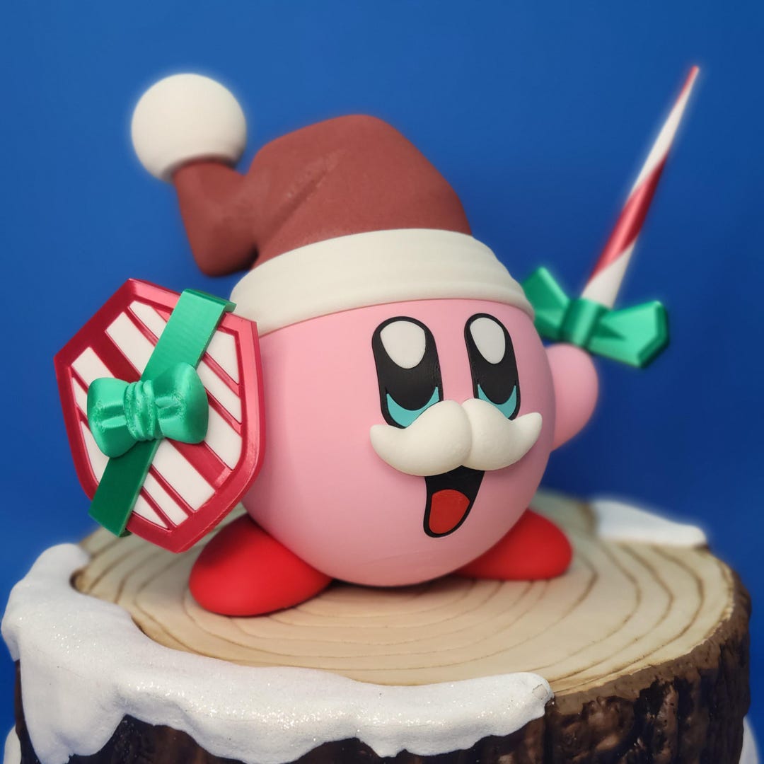 Santa Kirby Container With Sword and Shield | Stash Container ...