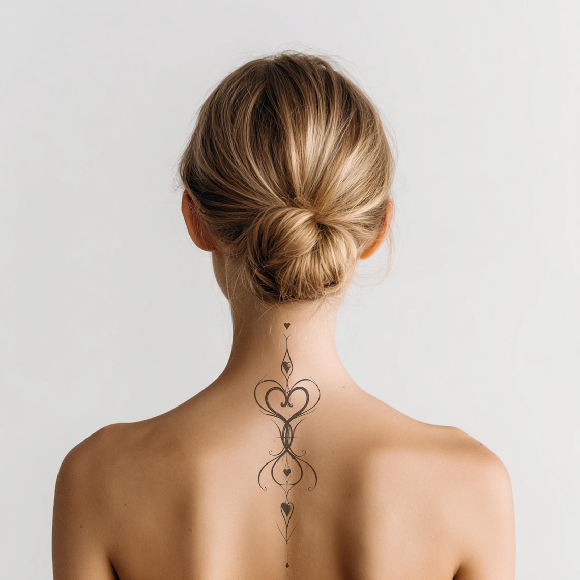 Minimalist Unalome Tattoo Design Digital Download | Fine Line Temporary ...