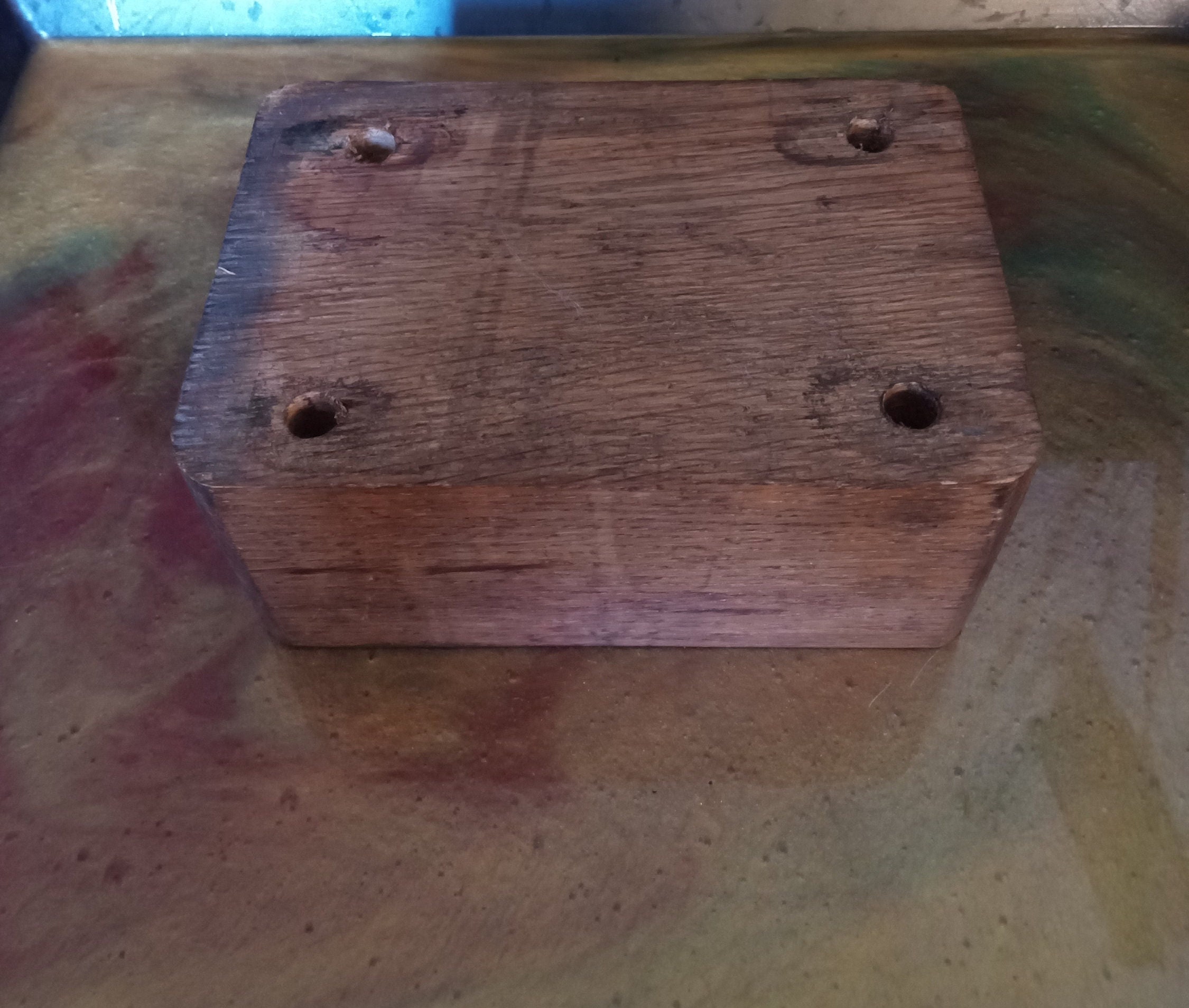 Antique 1910 Block of Red Oak - Etsy