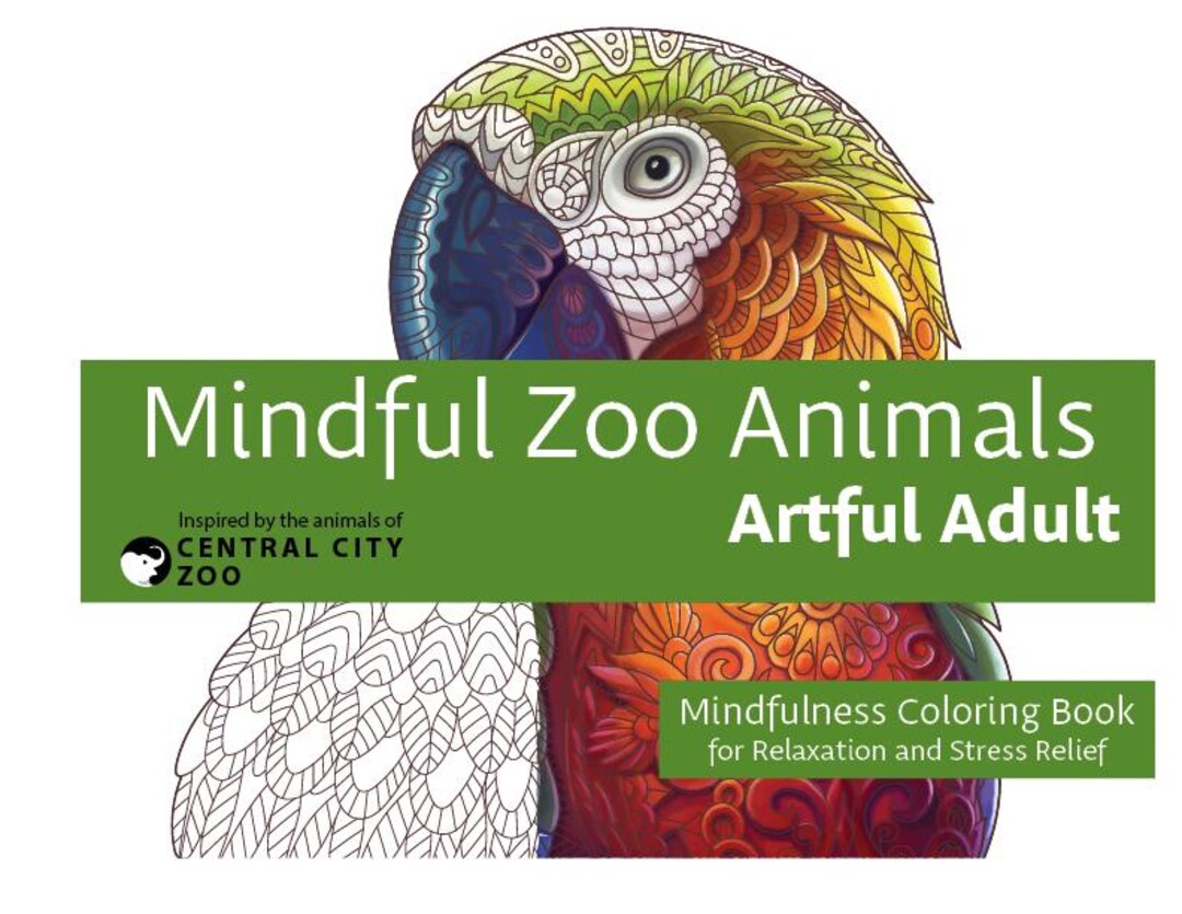 Mindful Zoo Animals: Coloring Book With Creative Pattern Designs for ...