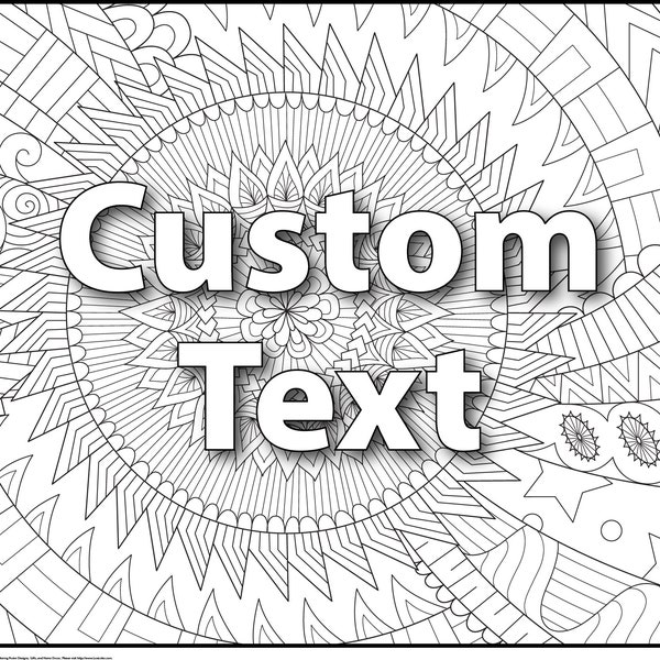 Custom Birthday Coloring Banner - Etsy