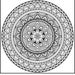 Giant Zendoodle Mindfulness Mandala Coloring Poster Beautiful Coloring ...