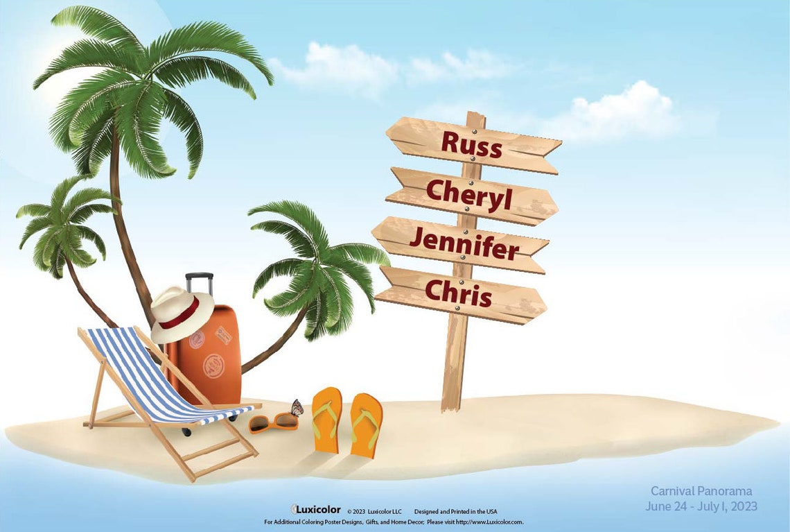 Custom Cruise Door Banner | Personalized Cabin Sign - Etsy