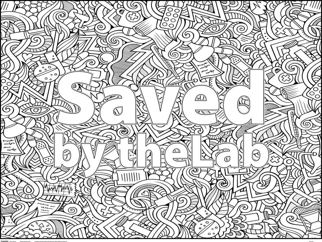 Medical Hospital Coloring Poster | Custom Coloring | Large Coloring ...