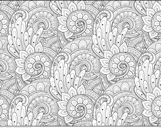 24 X 36 Large Coloring Poster Library - Etsy