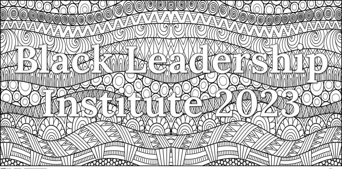 Custom Zendoodle Coloring Poster | Large Group Activity (36x72 Inches ...
