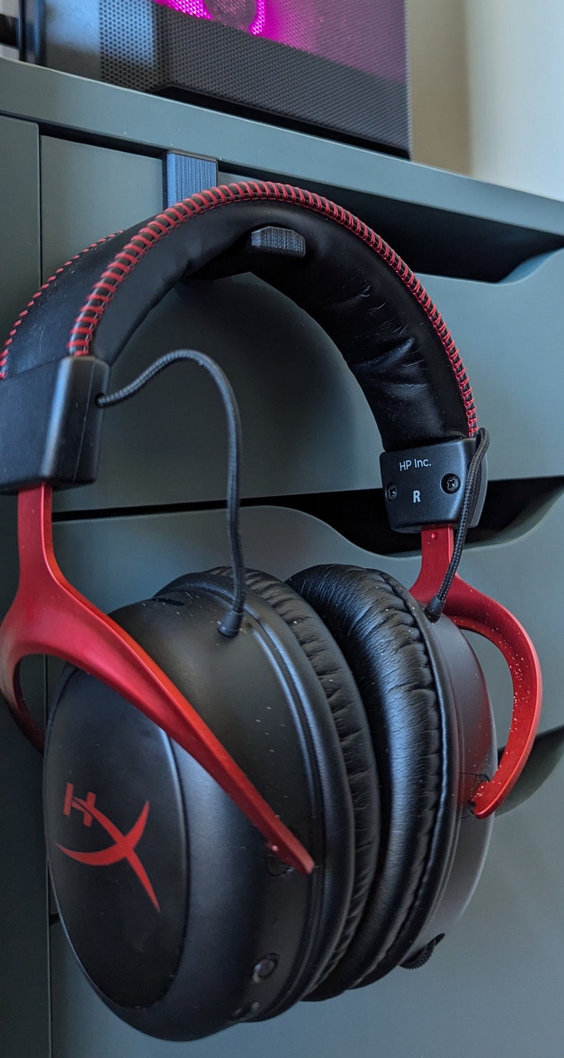 IKEA Alex Drawer Headphone Hanger | Custom Under Desk Hook for ...