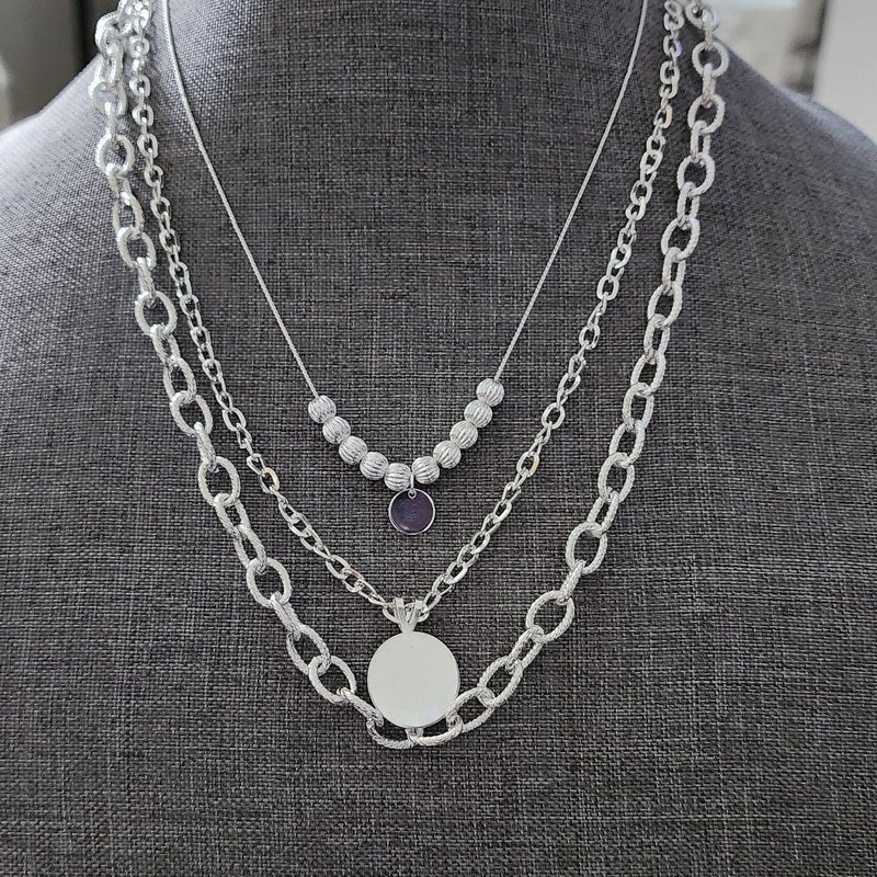 3 Layer Necklace - Etsy