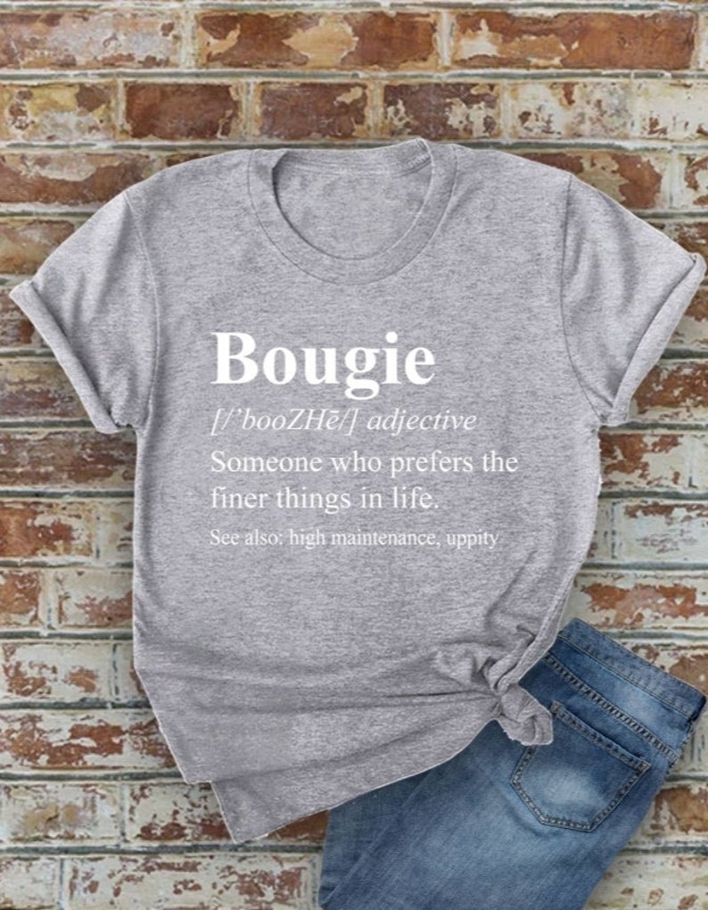 Bougie Definition Gray W/ Wht Lettering - Etsy