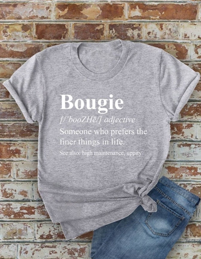 Bougie Definition Gray W/ Wht Lettering - Etsy