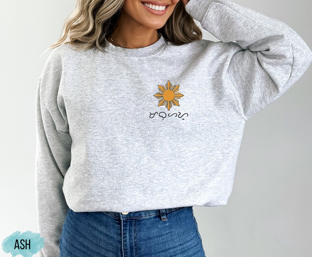 Mabuhay Baybayin Writing Filipino Sun Minimalistic Tagalog Sweater ...