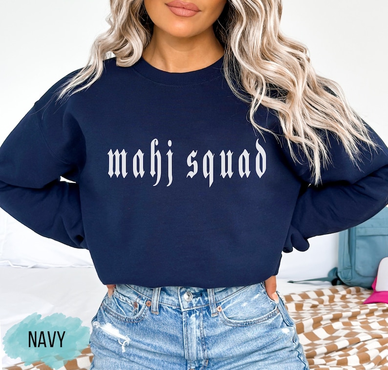 Mahj Squad, Mahjong Sweater, Mahjong Characters, Mahjong Gift, Mah ...