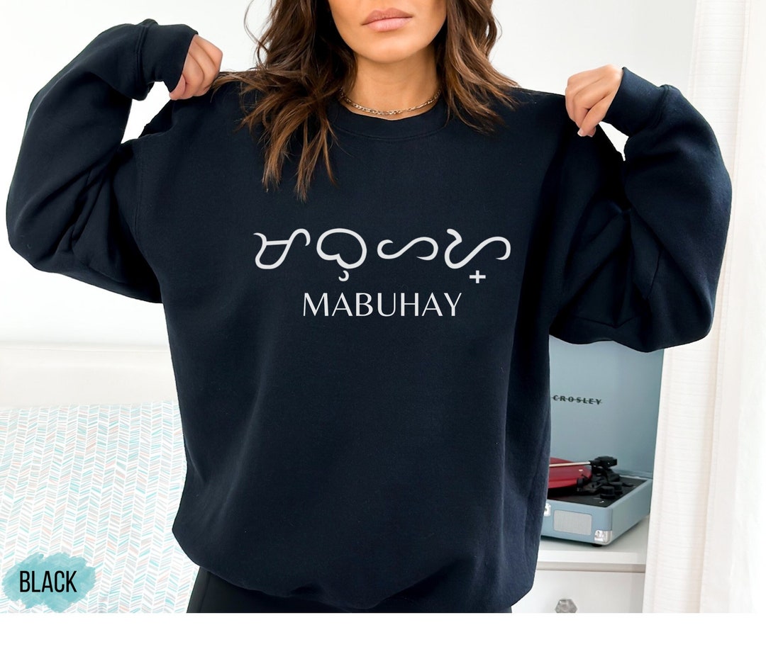 Mabuhay Baybayin Writing Filipino Sun Minimalistic Tagalog Sweater ...