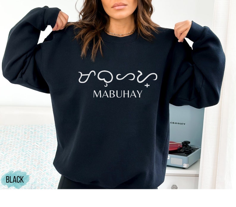 Mabuhay Baybayin Writing Filipino Sun Minimalistic Tagalog Sweater ...