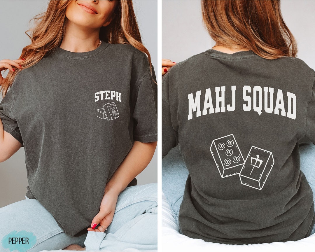 Personalized Mahjog Shirt Mahj Squad Gift for Mah Jongg Night Mahjongg ...