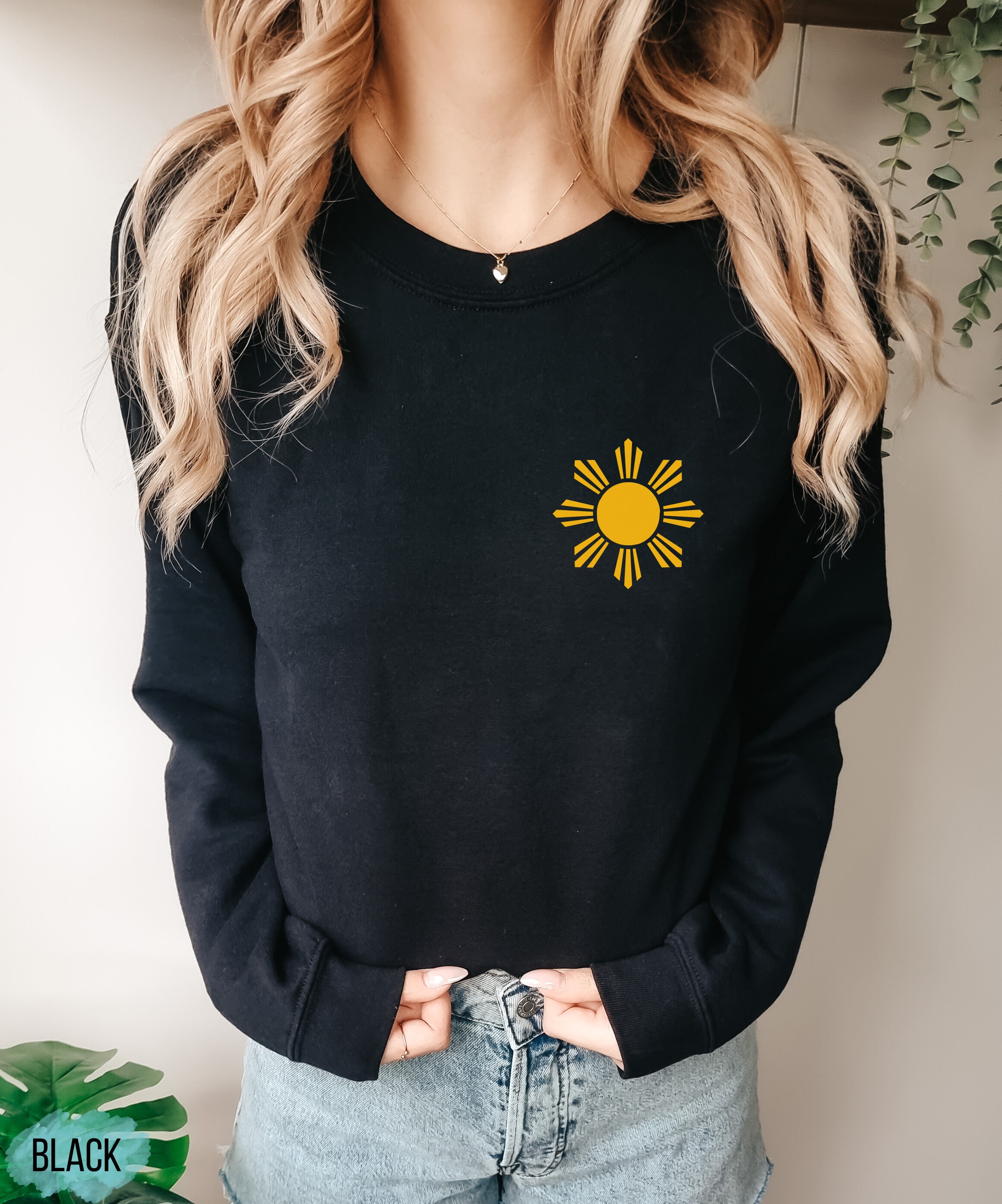 Minimalistic Filipino Star Pocket Design Sweater, Philippines Graphic ...