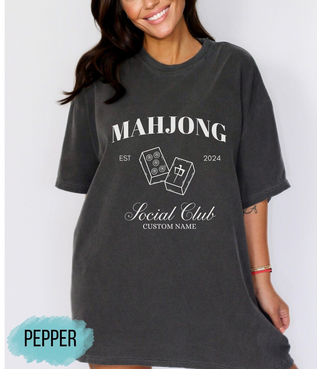 Custom Mahjong Shirt, Social Club T-shirt, Mahj T-shirt, Personalized ...