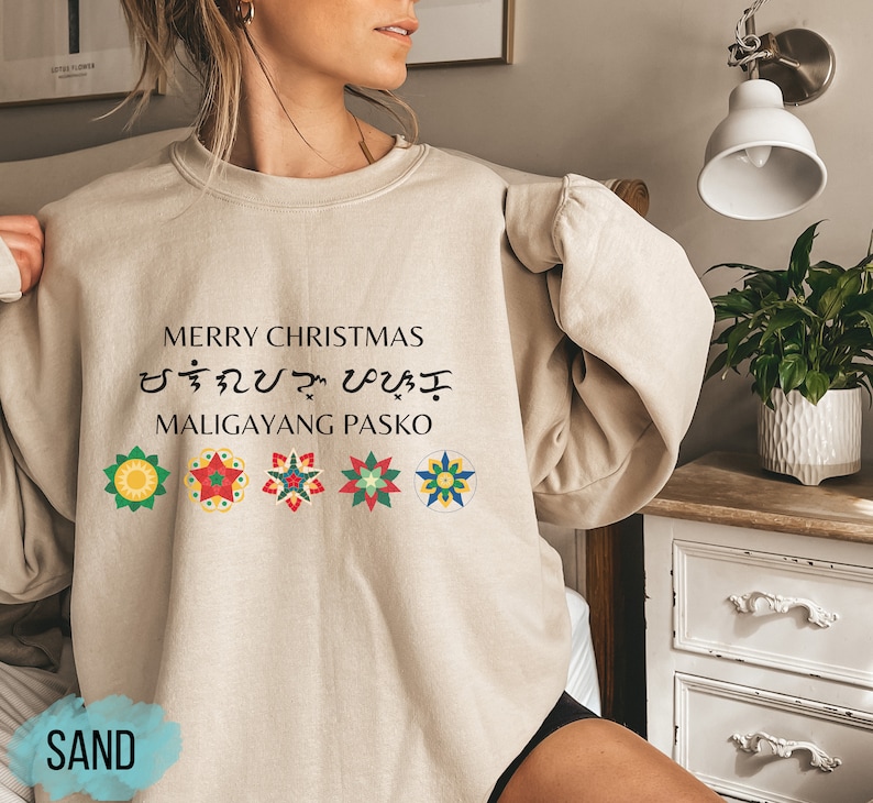 Merry Christmas Tagalog Sweater Unisex Philippines - Etsy