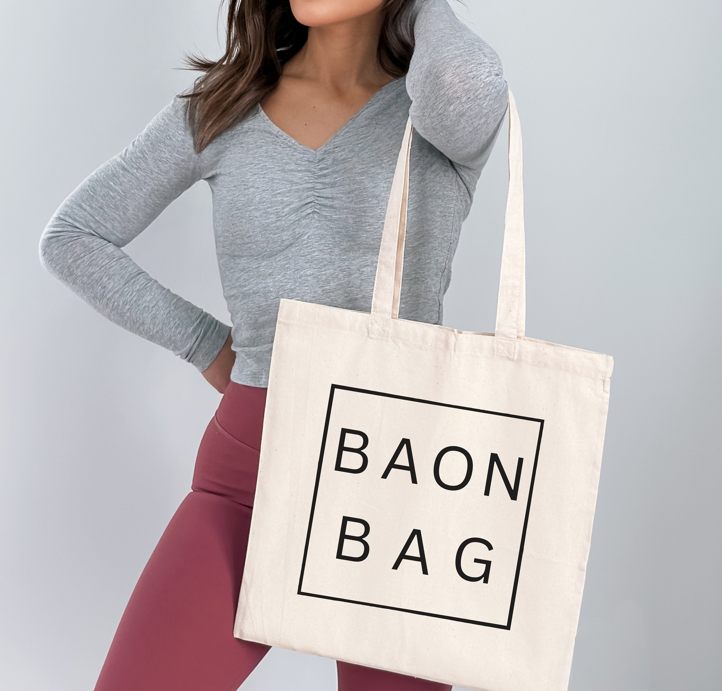 Baon Filipino Tote Bag, Cute Minimalistic Durable Design, Funny ...
