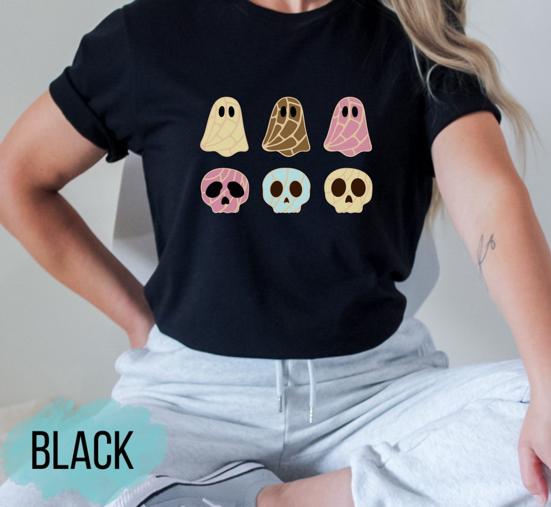 Cute Ghost Concha Shirt, Mexican Sweet Bread Ghost, Spooky Season ...