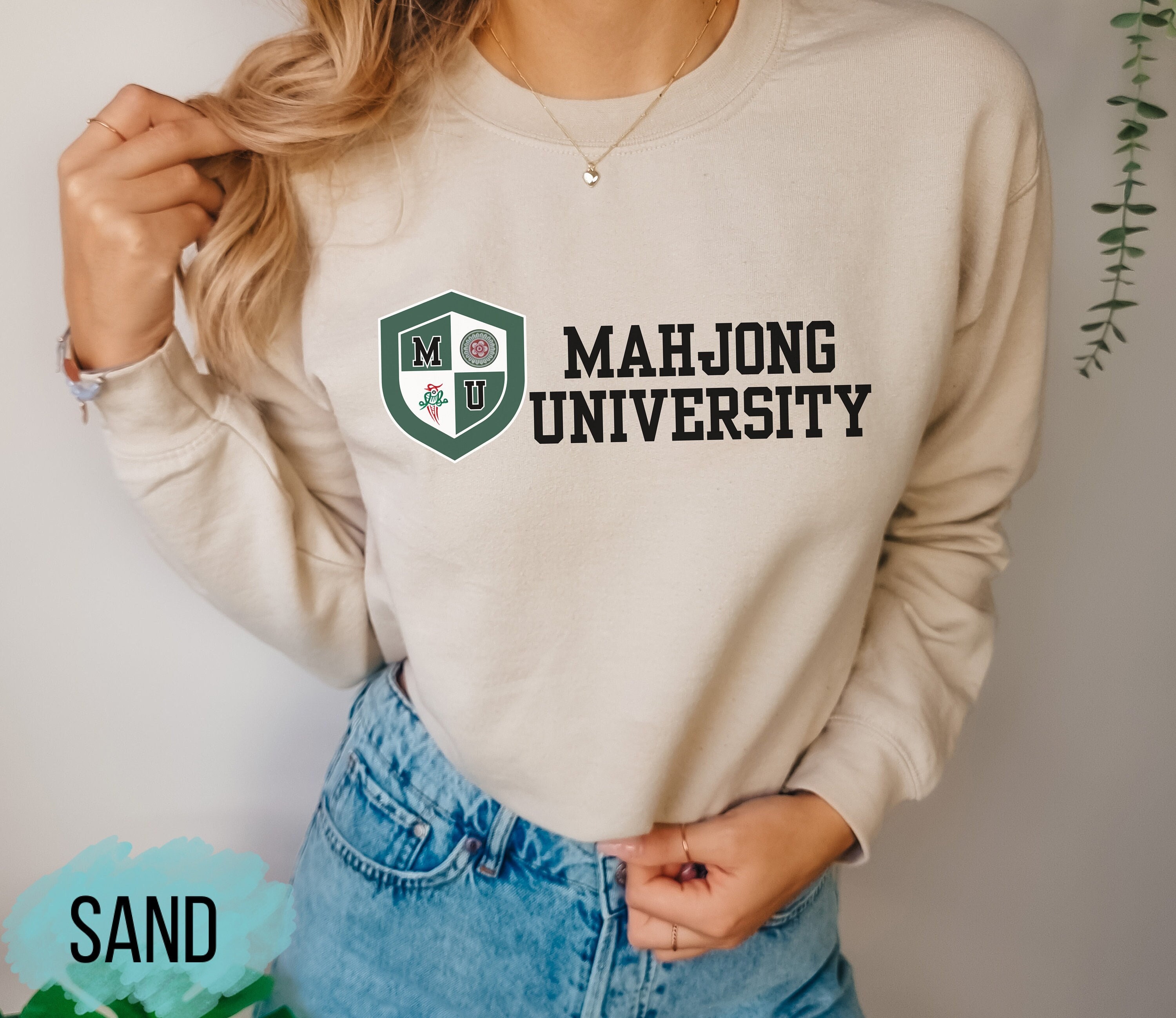 Mahjong University Sweater, Unisex Mahjong Sweatshirt, in My Mah Jongg ...