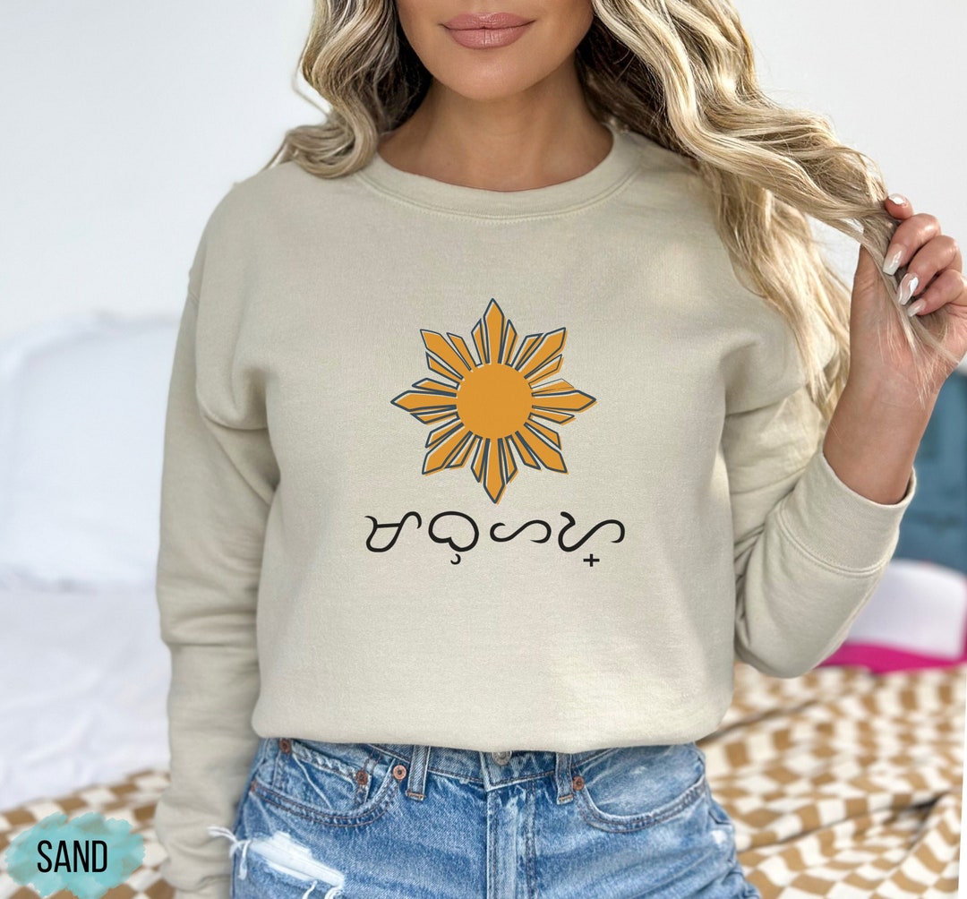 Mabuhay Baybayin Writing Filipino Sun Minimalistic Tagalog Sweater ...