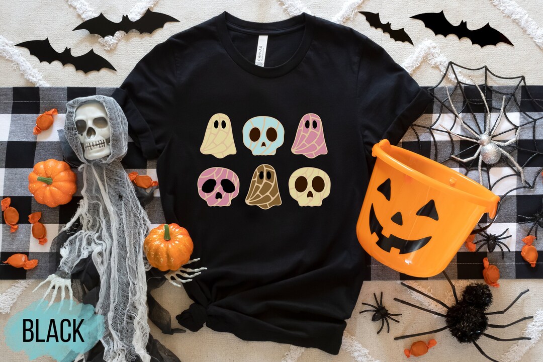 Cute Ghost Concha Shirt, Mexican Sweet Bread Ghost, Spooky Season ...