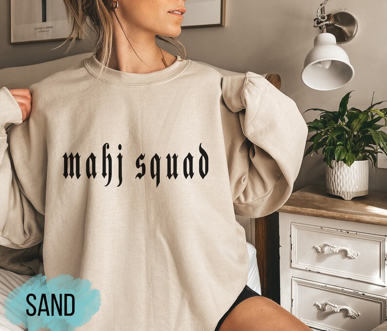 Mahj Squad, Mahjong Sweater, Mahjong Characters, Mahjong Gift, Mah ...