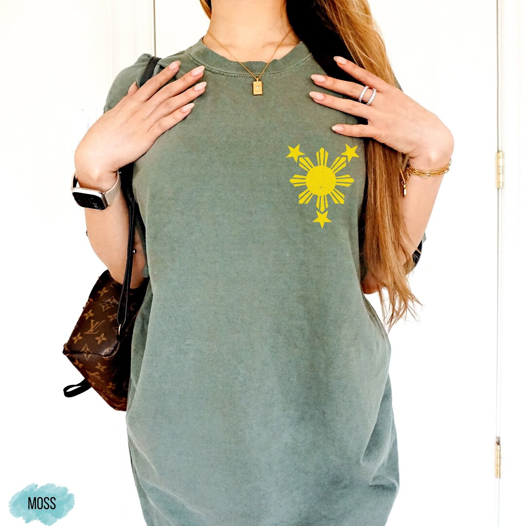 Vintage Filipino Star Pocket Minimalistic Design Comfort Colors Shirt ...
