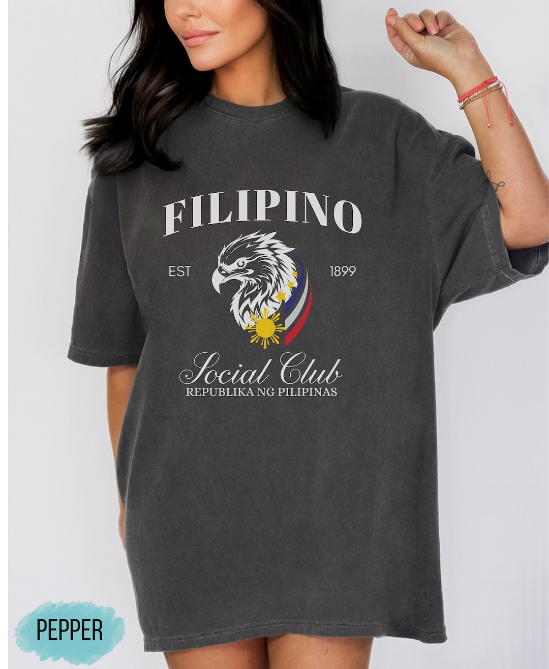 Filipino Shirt Social Club T-shirt, Republika Ng Pilipinas, Philippines ...