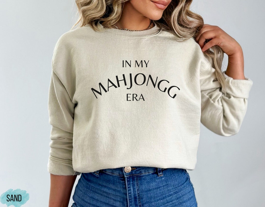In My Mahjong Era Sweater, Unisex Mahjong Sweatshirt, Mah Jongg Shirt ...