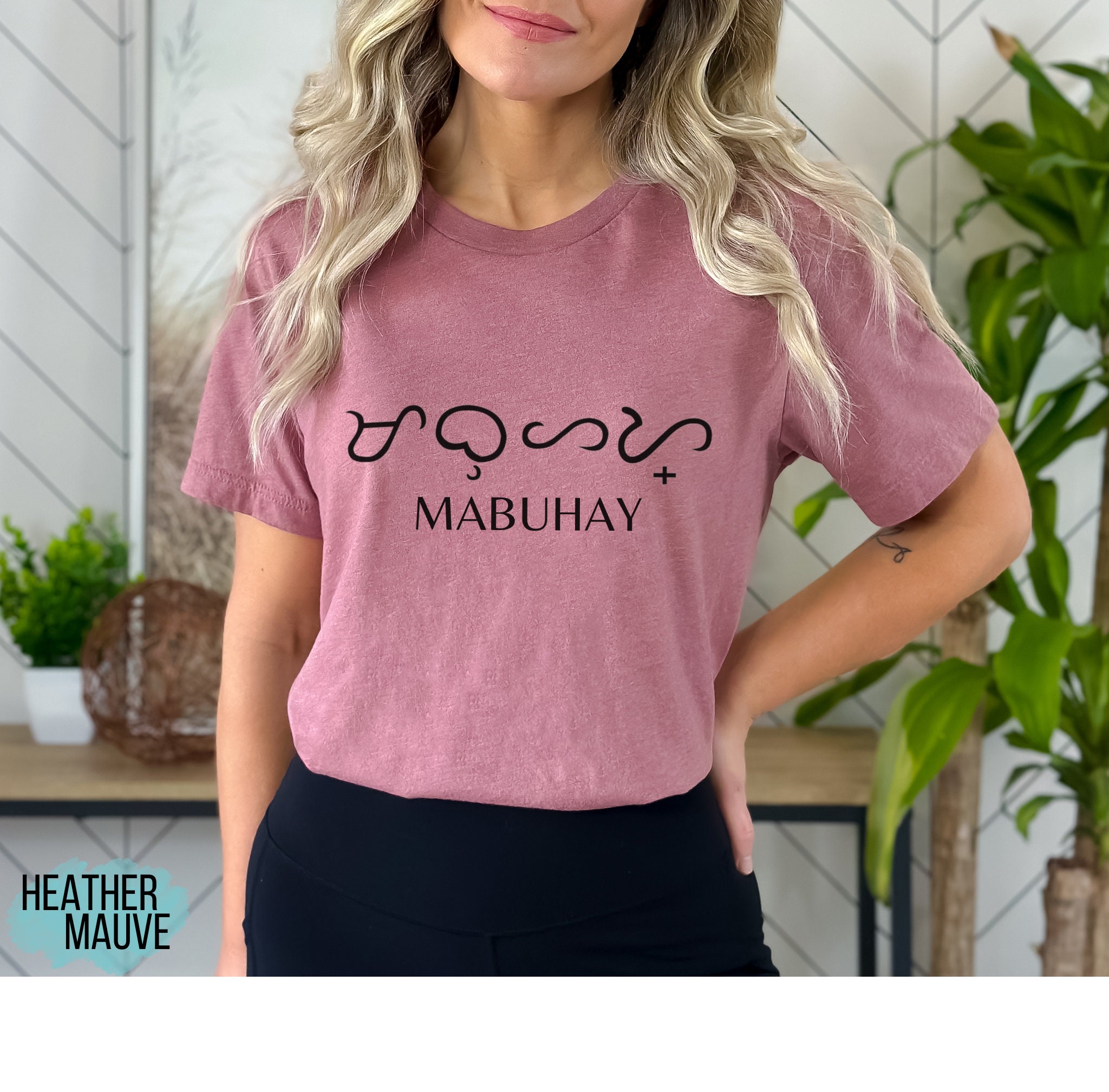 Mabuhay Baybayin escribiendo filipino sol minimalista tagalo - Etsy México