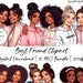 Black Girl PNG, Afro Girl Clipart, Black Woman, Best Friends, Sisters ...